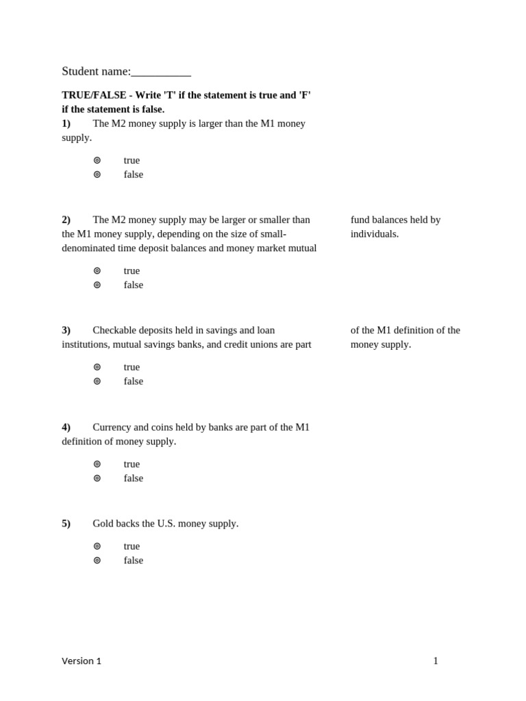 Chap 34 22e Economics Static | PDF | Cost Of Living | Money Supply