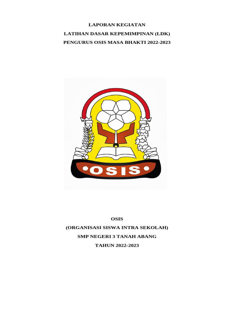 Laporan LDK Osis 2022-2023 | PDF