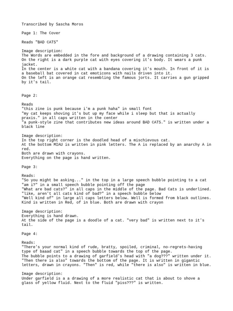 Bad Cats Plaintext and Alt | PDF