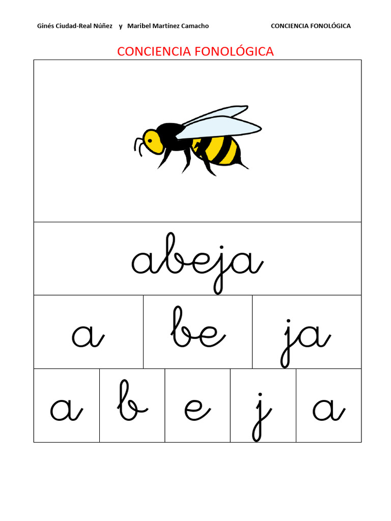 03. Abecedario Conciencia Fonologica | PDF
