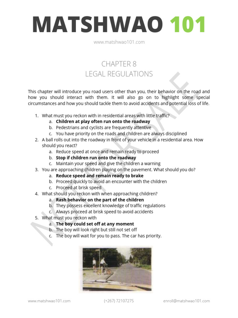 Road Safety Guidelines for Drivers | PDF | Traffic | Road