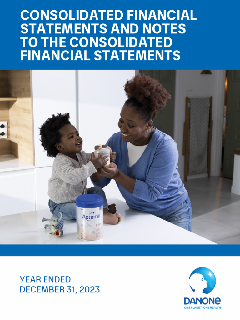 Contoh 1_lapkeu DANONE 2023_Tugas Individu_(281224) | PDF | Equity (Finance) | Net Income