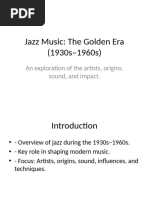 Evolution of Jazz Music History | PDF | Jazz | English Language Music