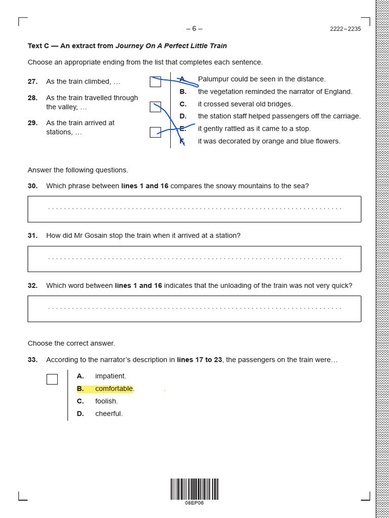 B2 English Reading Comprehension Exercise | PDF | Rail Transport