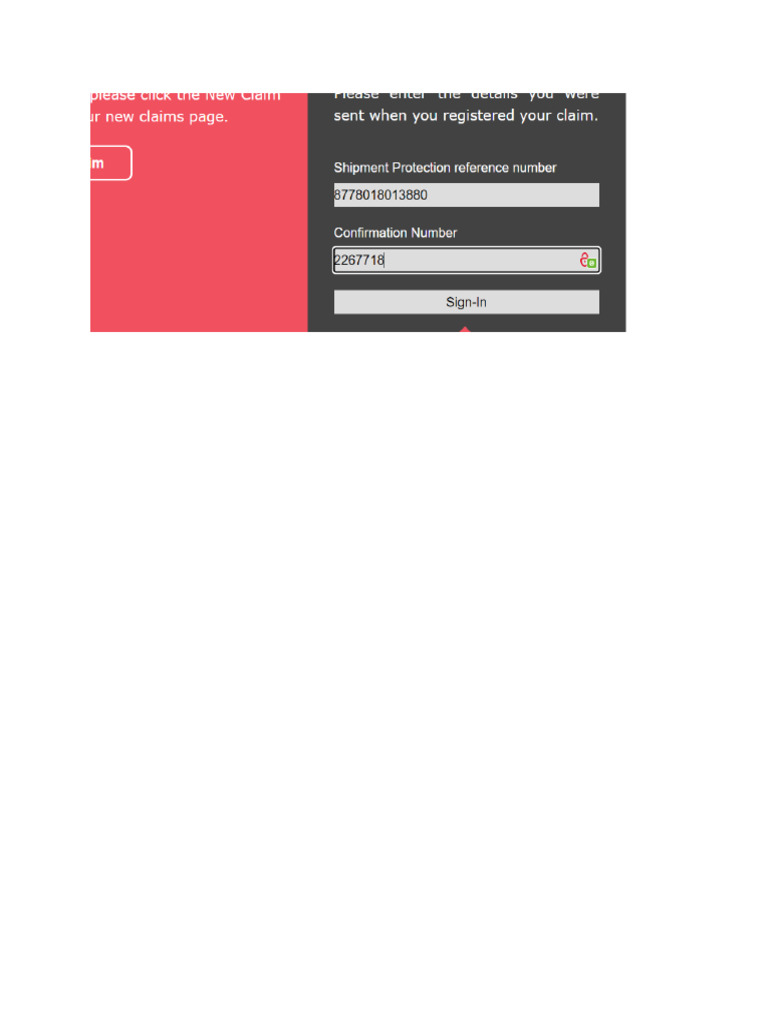 Confirmation Number | PDF