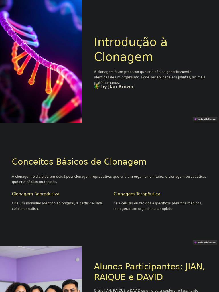 Introdução à Clonagem e Suas Aplicações | PDF | Clonagem | Genética