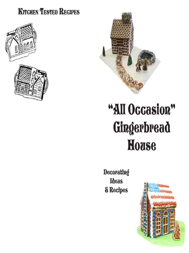 Traditional Gingerbread House Recipe Instructions | PDF | Teaspoon ...