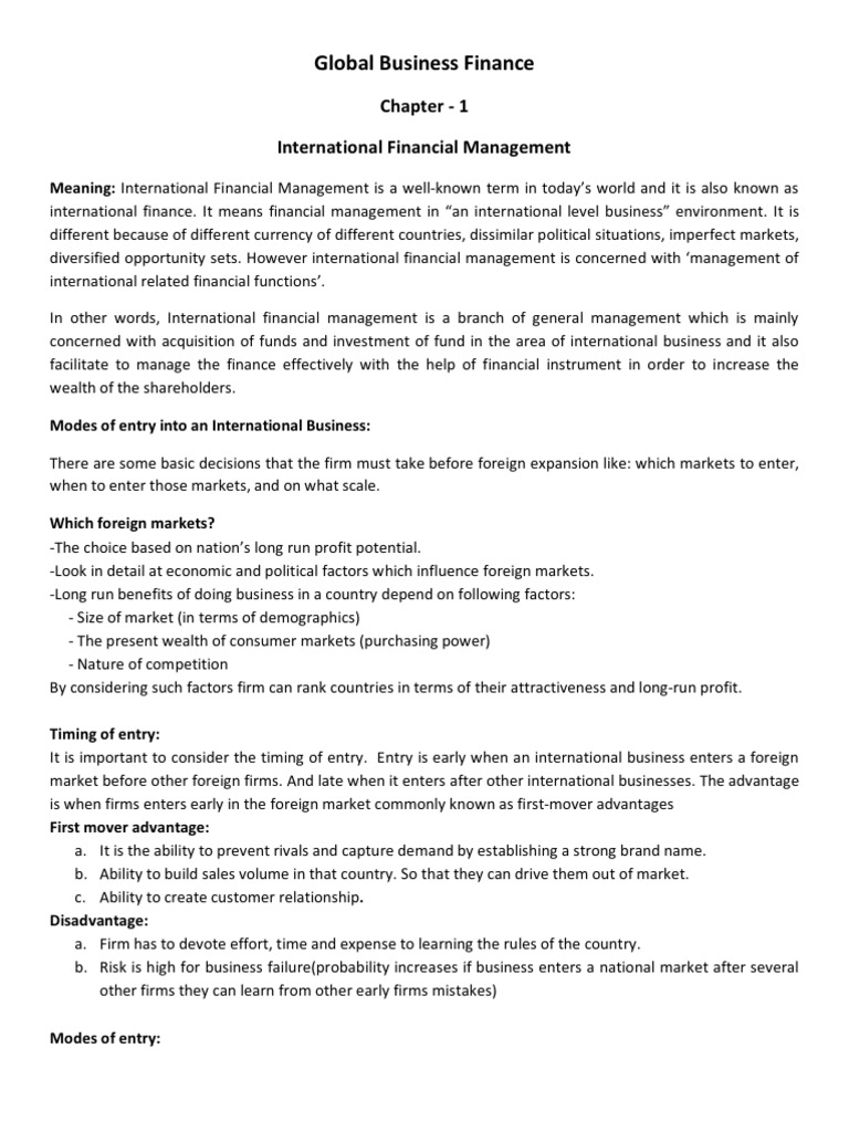 International Financial Management | PDF | Franchising | Foreign ...