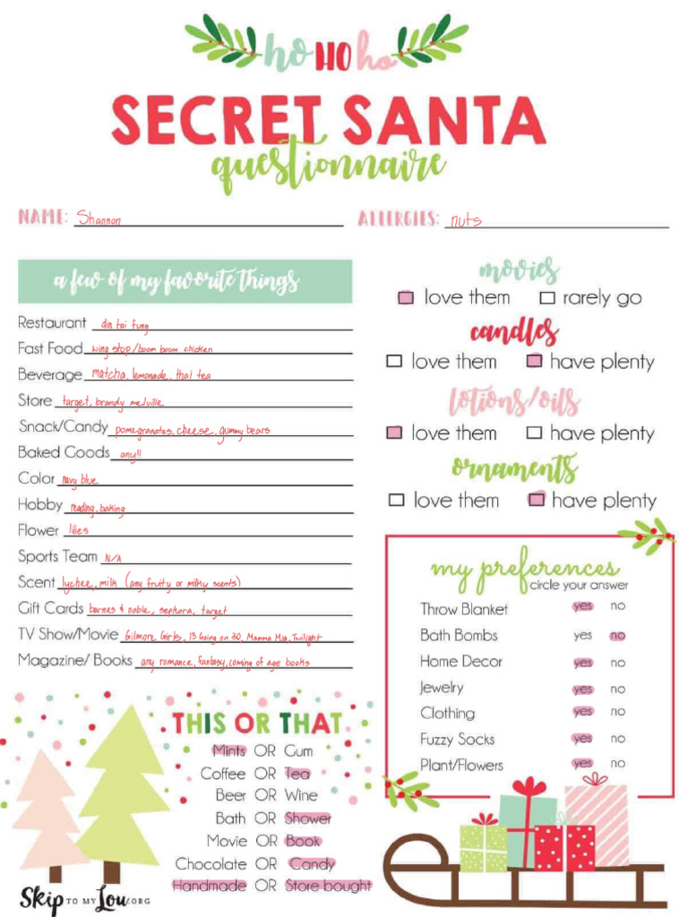 Secret Santa | PDF