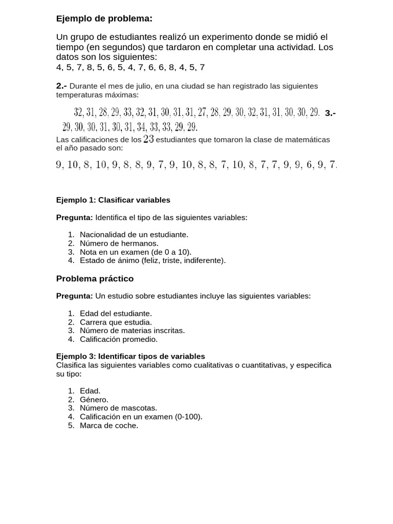 Ejemplo de Problema | PDF