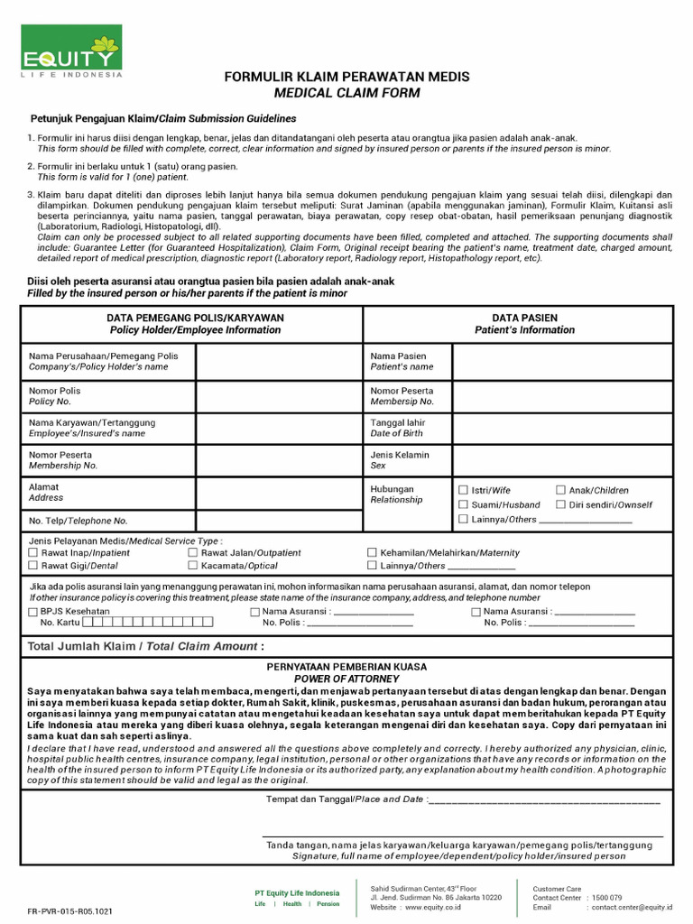 Formulir Perawatan Medis | PDF