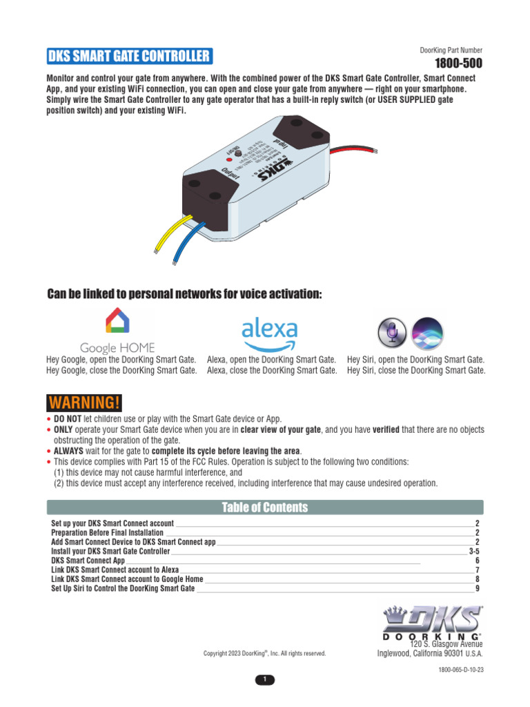 Smart Gate Switch D-10-23 | PDF | Wi Fi | Ieee 802.11
