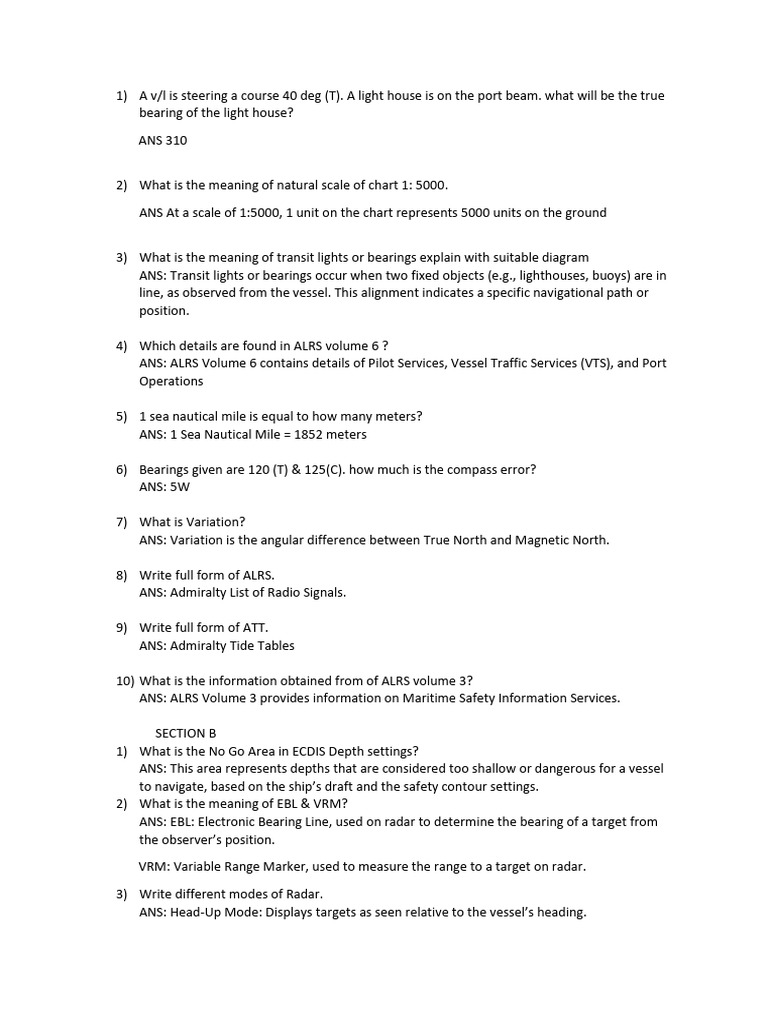 Answer Key Pdf Navigation
