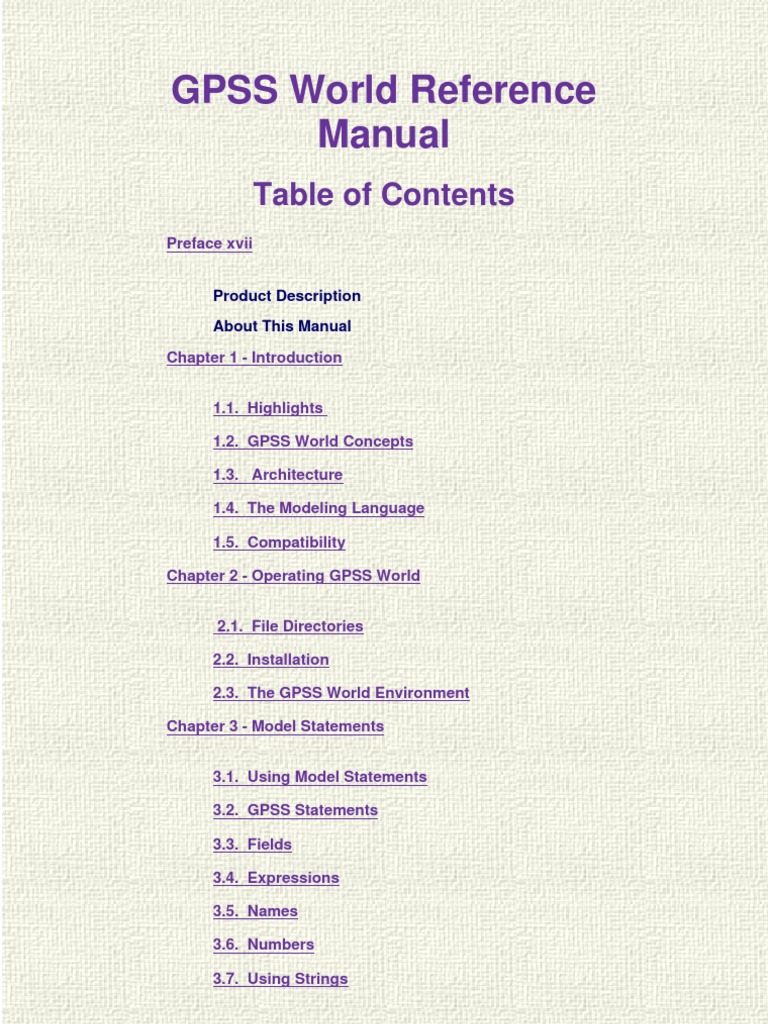 Gpss Manual | PDF | Computer Simulation | Subroutine