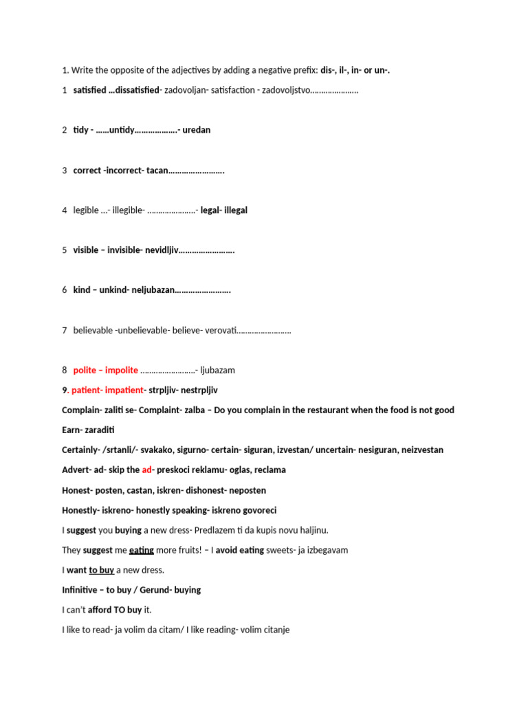 Class | PDF | Linguistic Morphology | Semantic Units