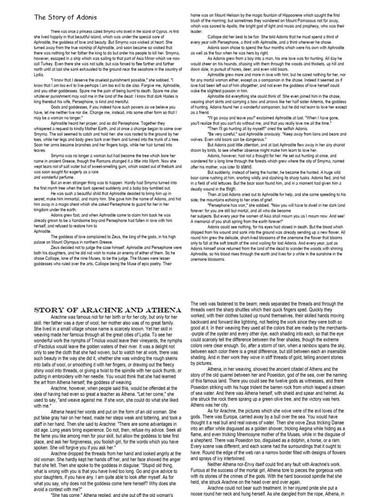 myth_speech_story_examples | PDF | Hera | Zeus