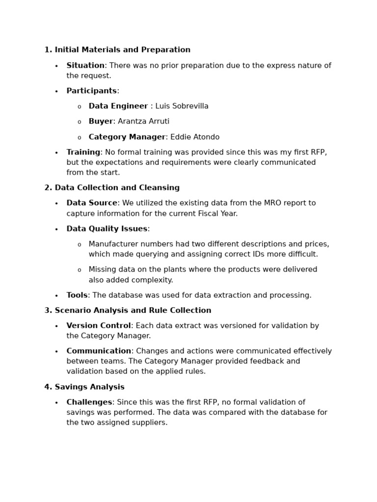 MRO Lessons Learned Discussions | PDF