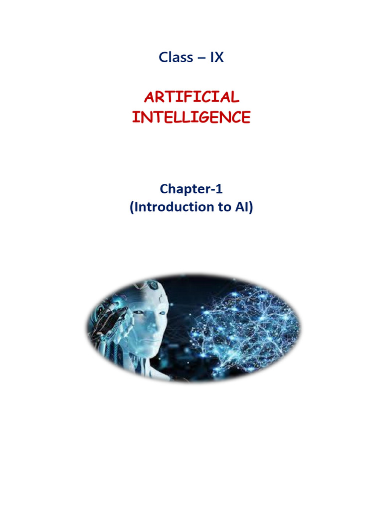 Introduction to AI for Class IX | PDF | Artificial Intelligence ...