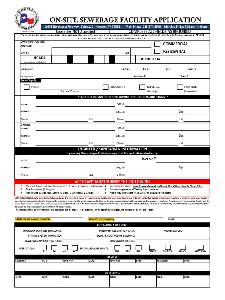 OSSF_APP1808 | PDF | Sewage Treatment | Sewage