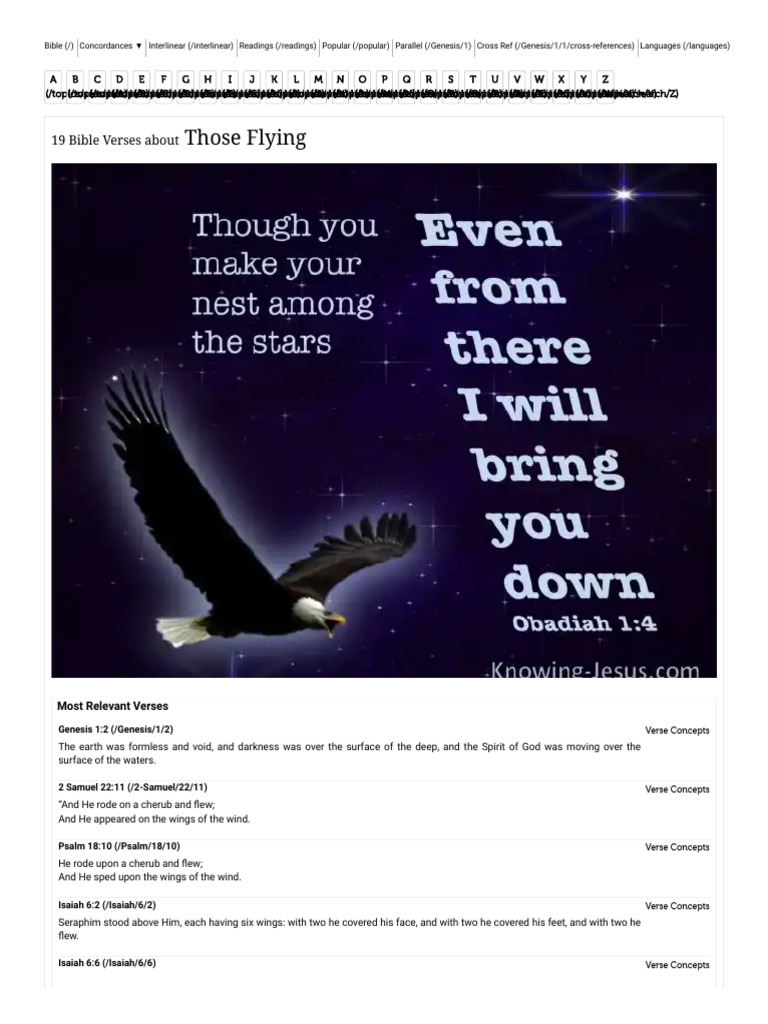 19 Bible Verses About Those Flying | PDF | Serpents In The Bible ...