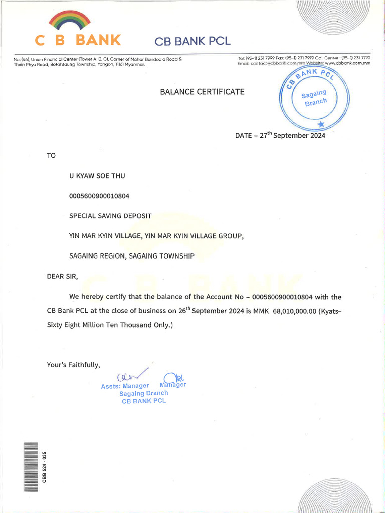 AYE NYEIN THU(1) | PDF