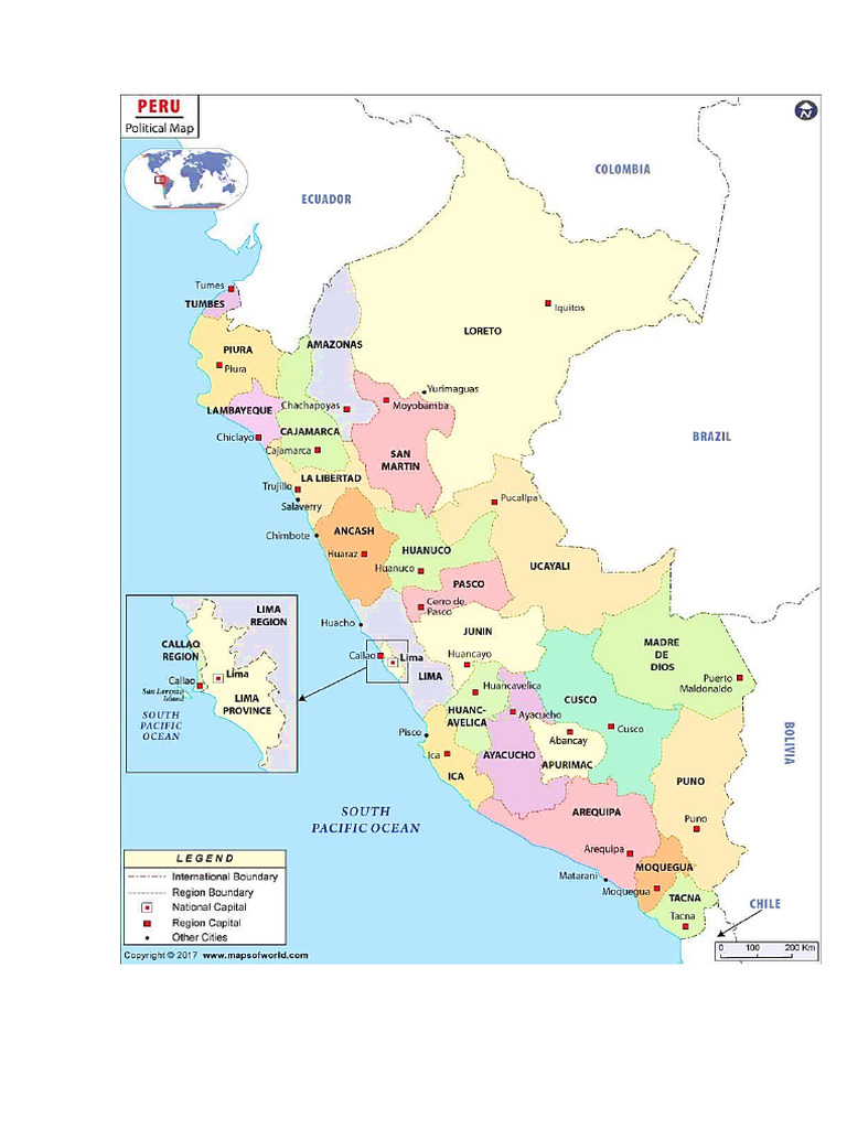 Mapa Del Peru | PDF