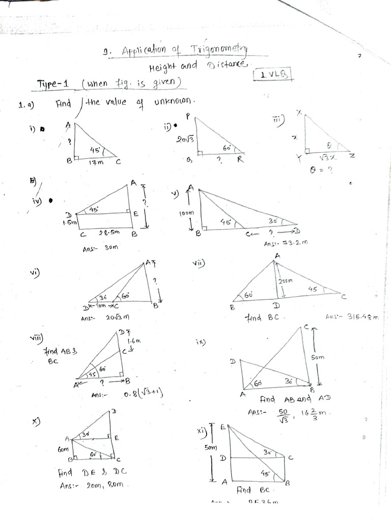 Application of Trigonometry | PDF