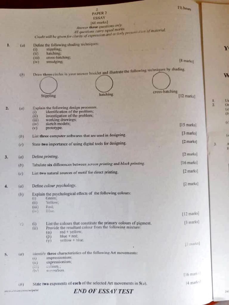 GKA (Essay & Objective) - WASSCE 2024 | PDF