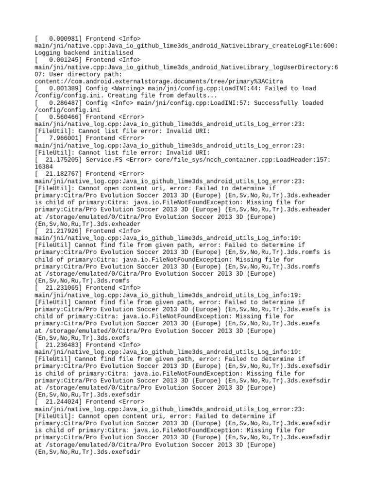 Lime3ds Log | PDF | System Software | Computing