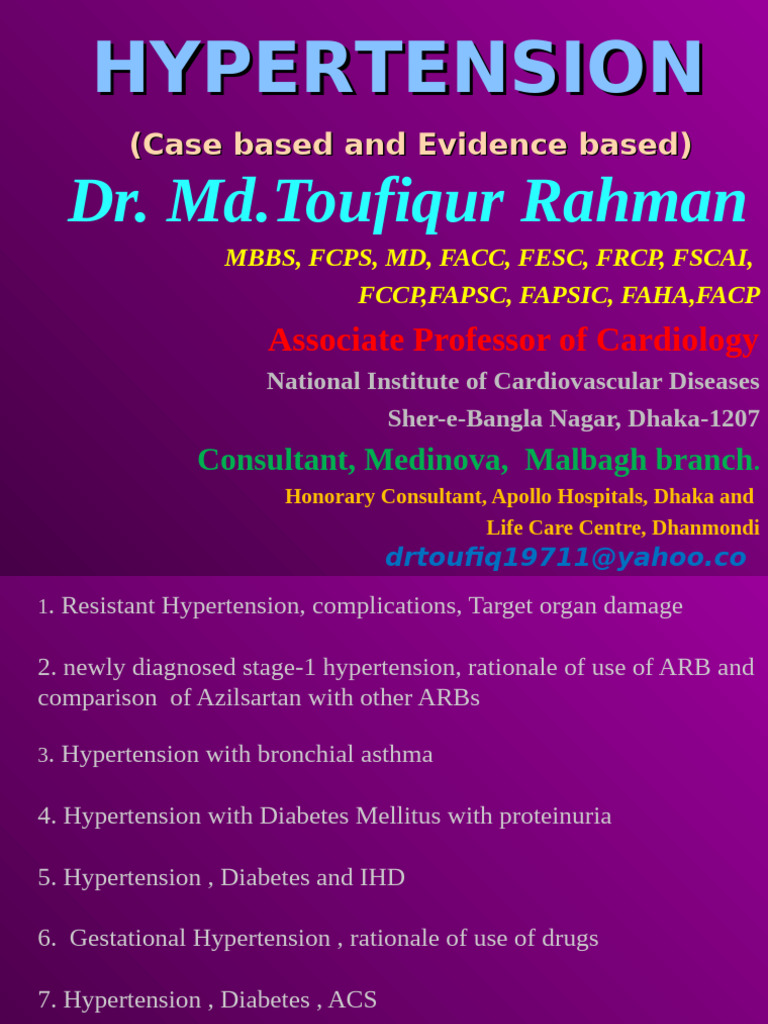 Hypertension Management Insights and Cases | PDF | Blood Pressure ...