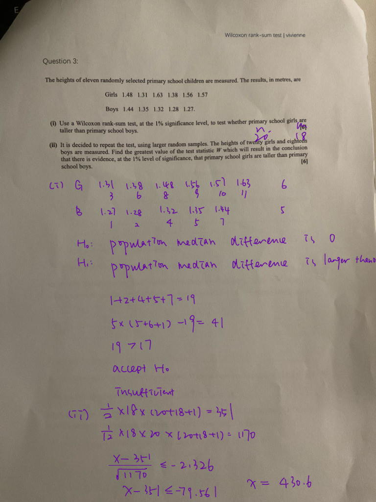 Non-parametric tests | PDF | Data Collection | Probability And Statistics