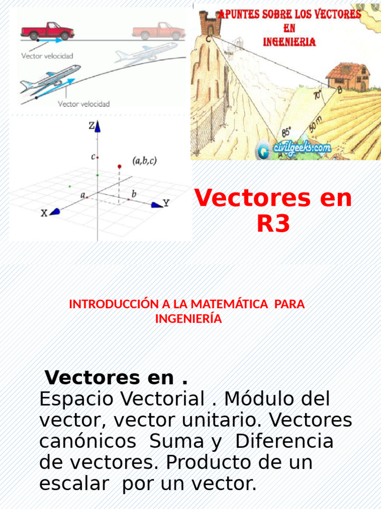 Vectores en R3: Conceptos y Ejemplos | PDF | Vector Euclidiano ...
