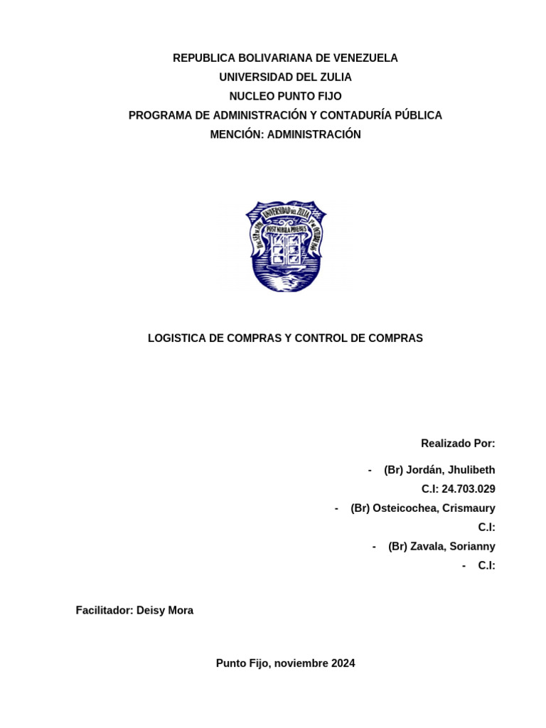 Logistica de Compras y Control de Compras | PDF | Logística | Calidad ...