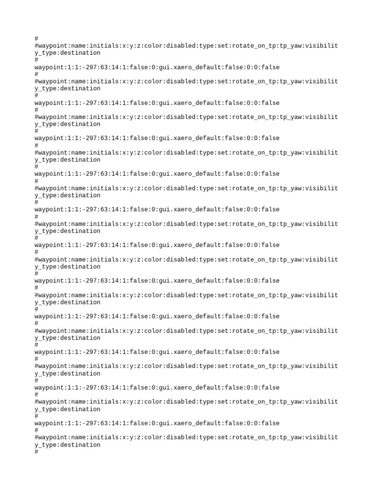 Waypoints Pdf Navigation Geographical Technology