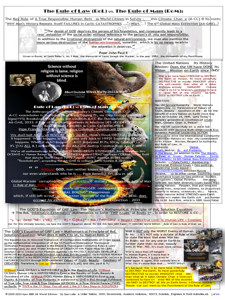 The Rule of Law (Rol) The Rule of Man (Rom) | PDF | Moses | Isaac Newton