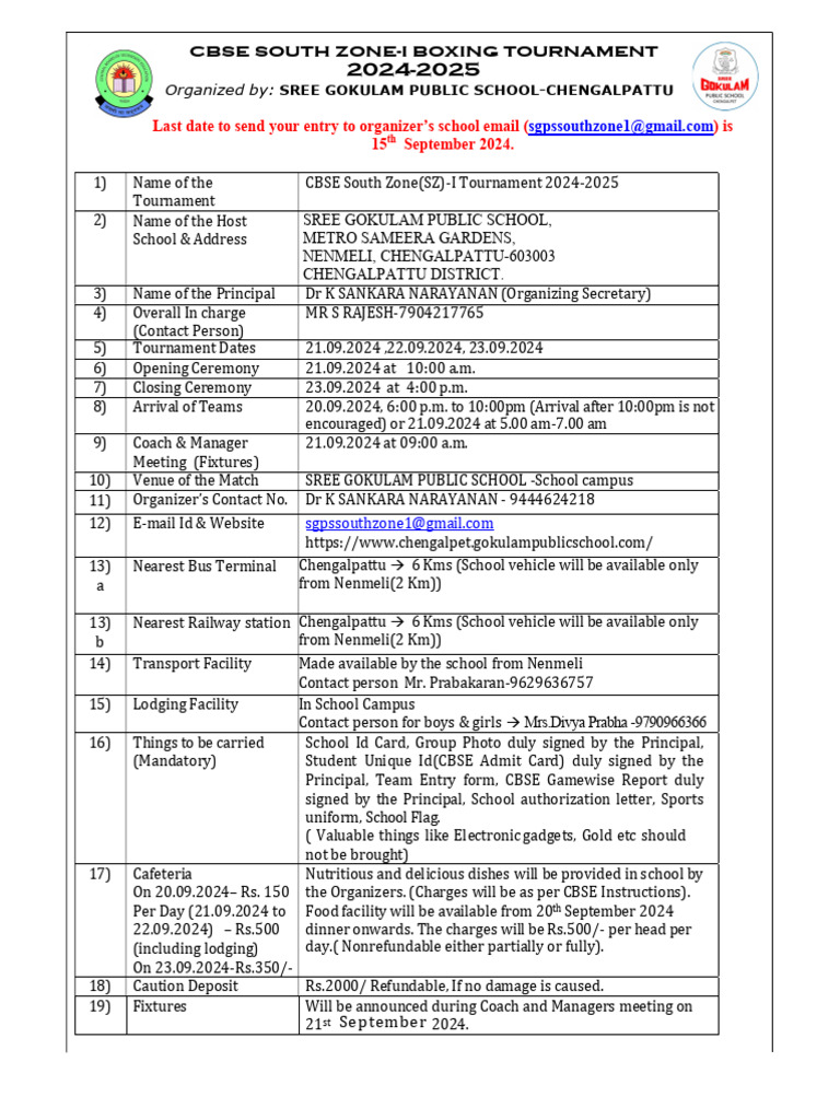 Boxing Registration Form 2024 | PDF