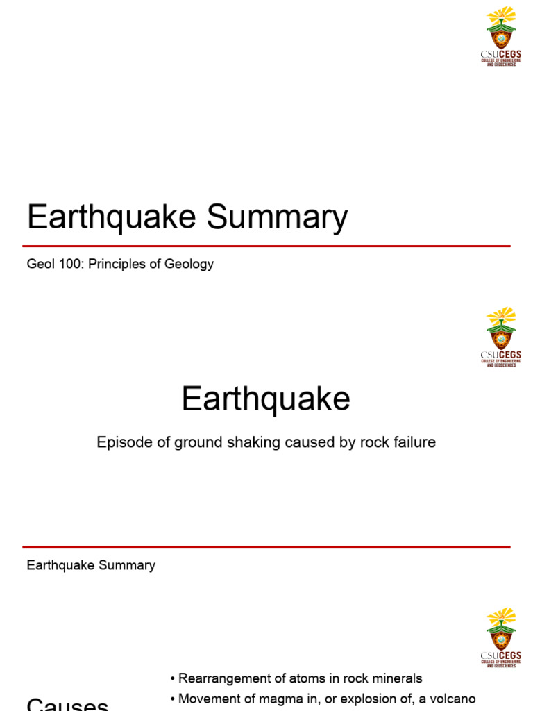 10.-Earthquakes | PDF | Earthquakes | Seismology