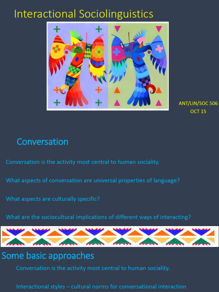 OCT 15 Interaction | PDF | Human Communication | Linguistics OCT 15 Interaction | PDF | Human Communication | Linguistics