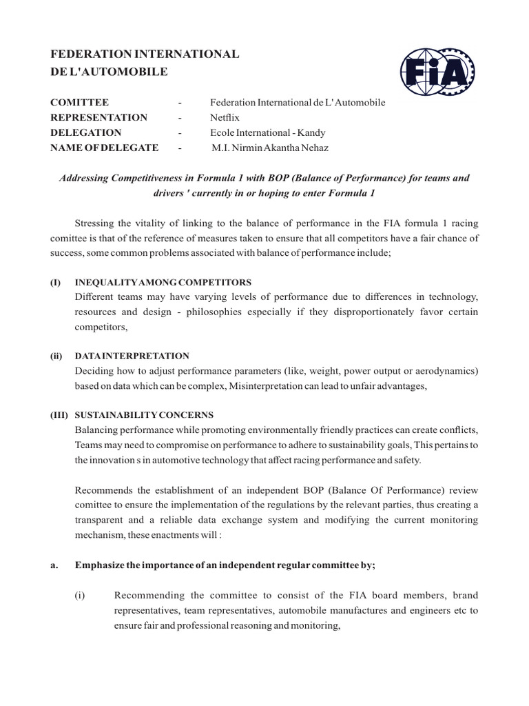 NETFLIX - FIA - WP - Dilakshi Sez | PDF | Formula One | Information