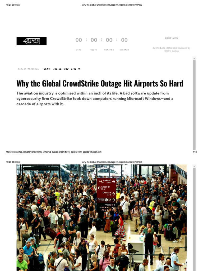 Why The Global CrowdStrike Outage Hit Airports So Hard - WIRED | PDF ...