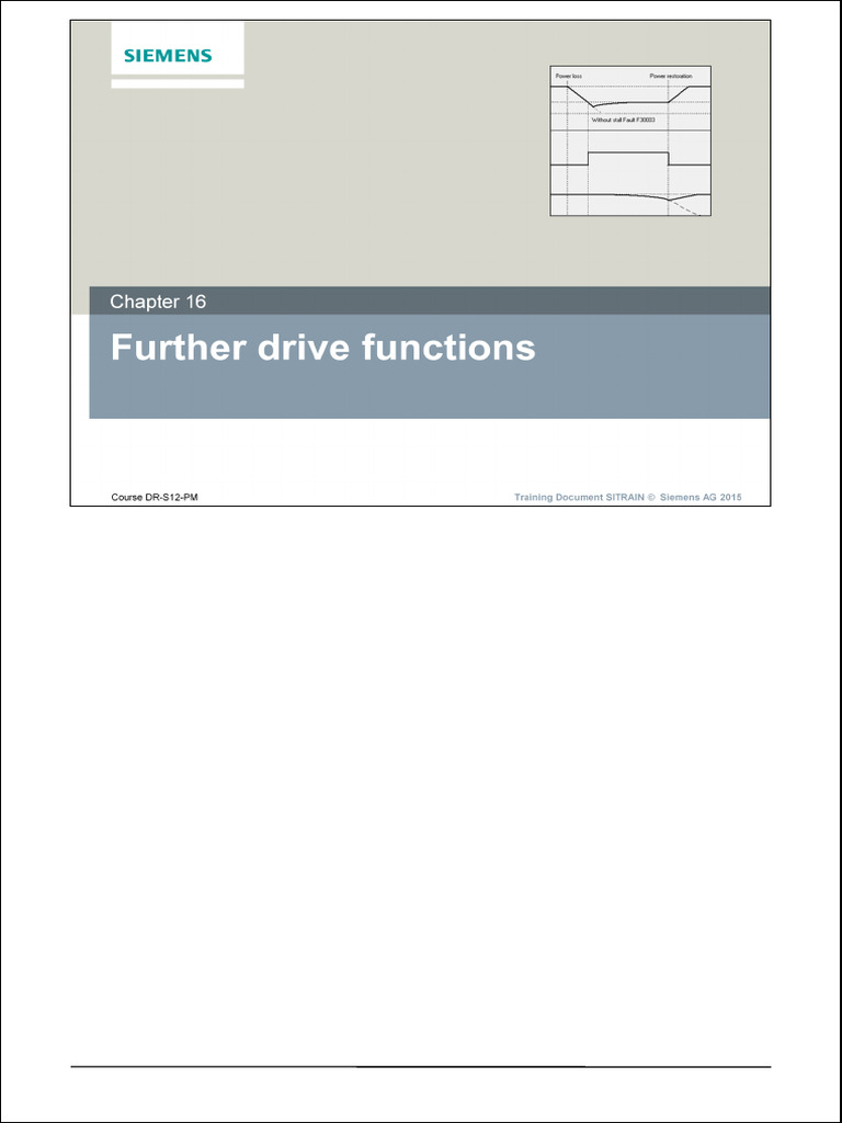 Drive Function Training Overview | PDF | Electric Motor | Brake