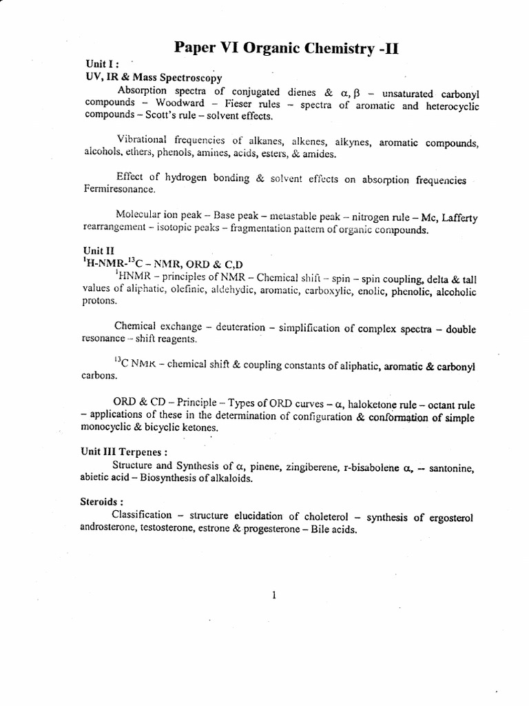 II Year - DKC21 - Organic Chemistry - II | PDF | Amine | Ester