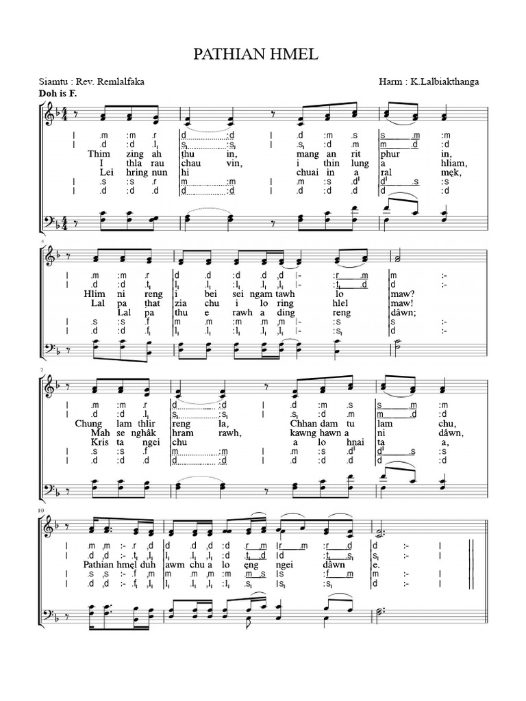 Pathian Hmel | PDF