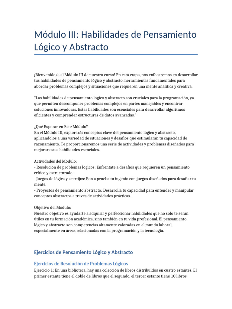 Modulo_III_Pensamiento_Logico_y_Abstracto_Expansivo | PDF