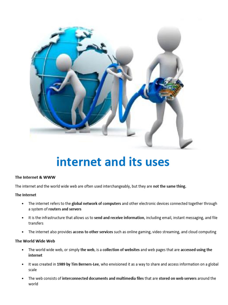 Internet and Its Uses Igcse (Topic 5) | PDF | World Wide Web | Internet & Web