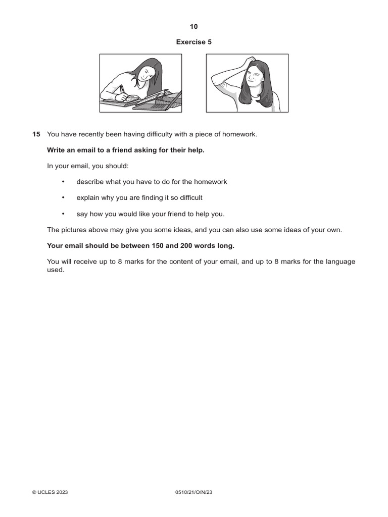 Email Writing Exercises for Students | PDF