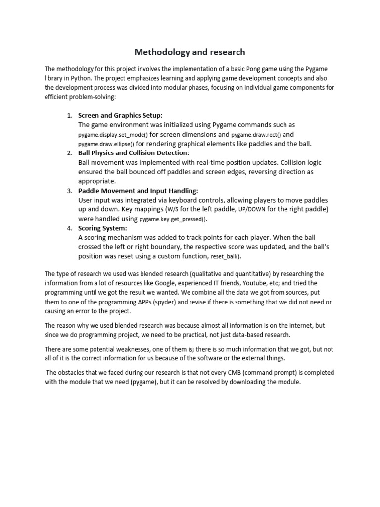 Methodology and Research | PDF