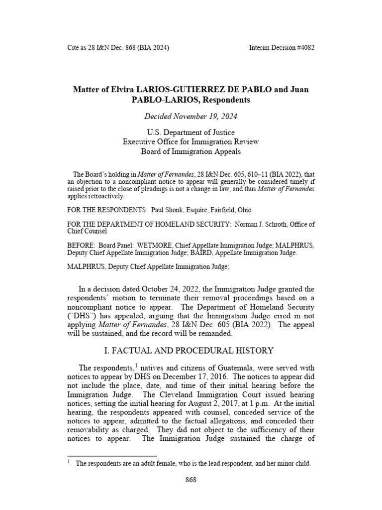 4082 | PDF | Removal Proceedings | Precedent