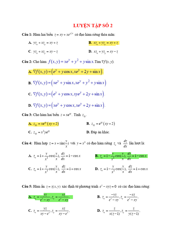 Luyen tap trac nghiem 1_GTHNB | PDF