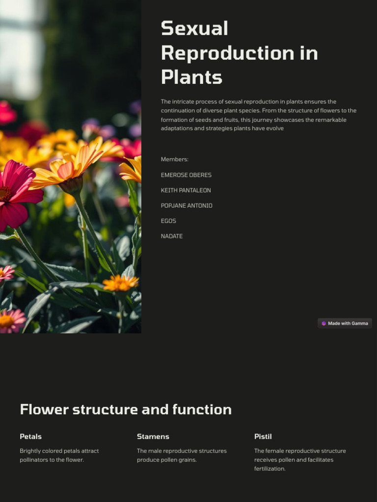Sexual Reproduction in Plants | PDF | Flowers | Sexual Reproduction Sexual Reproduction in Plants | PDF | Flowers | Sexual Reproduction